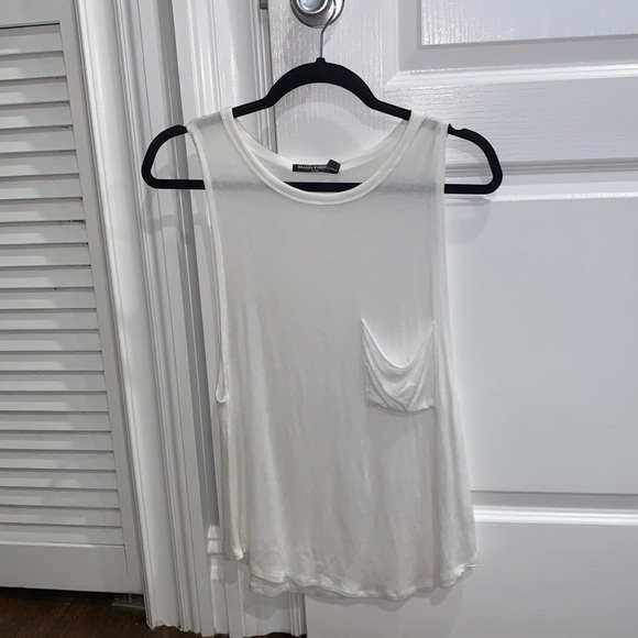 Brandy Melville | Tops | Brandy Melville White Tank One Size Fits All ...